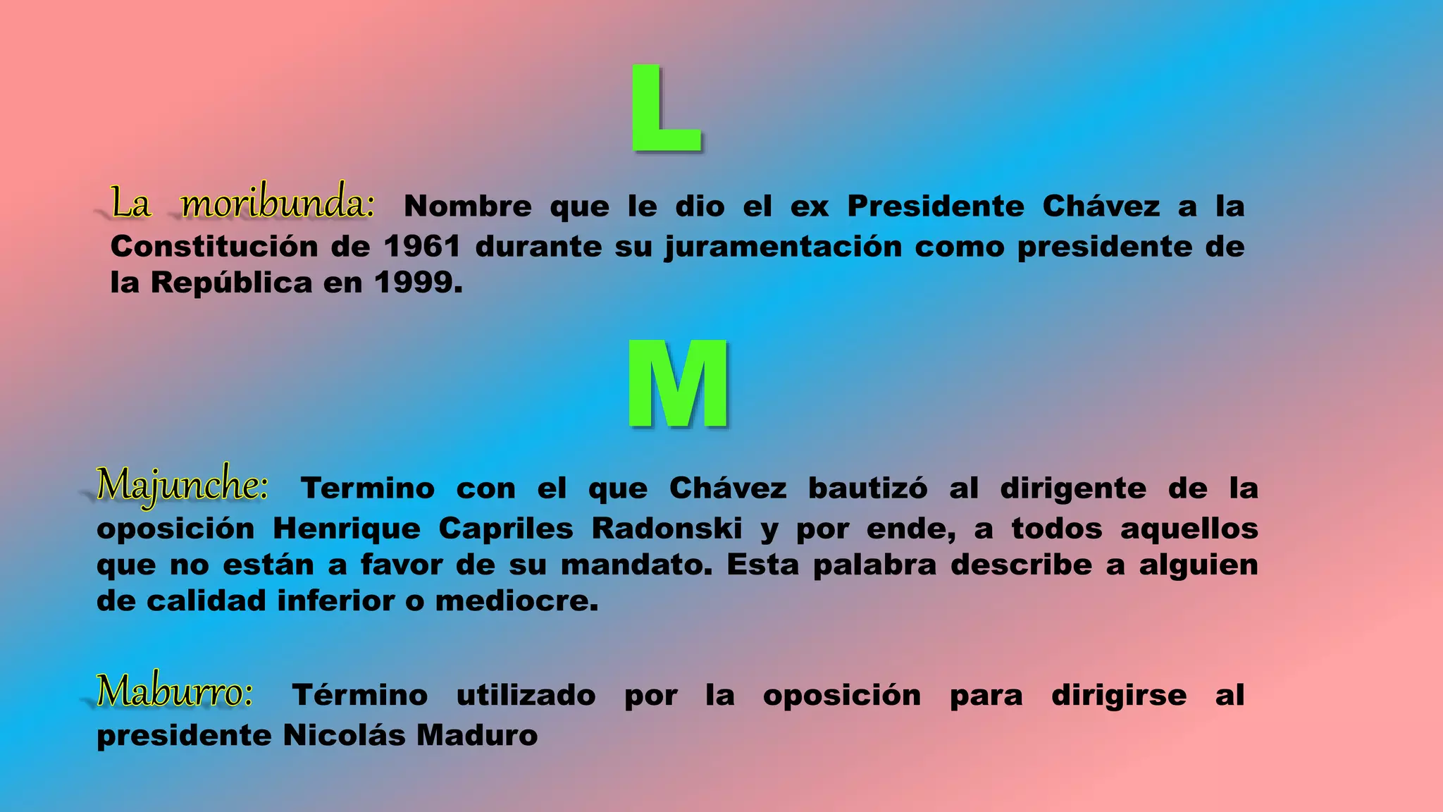 Glosario Neolengua Venezolana | PPT