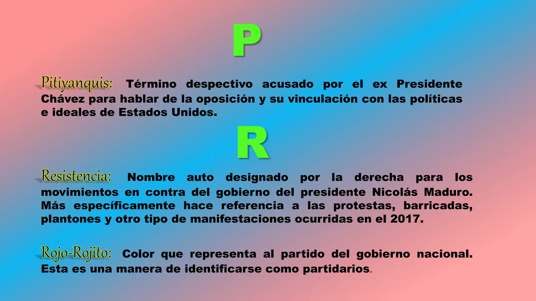 Glosario Neolengua Venezolana | PPT