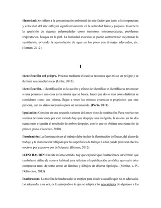 Glosario de terminos de Seguridad Industrial | PDF