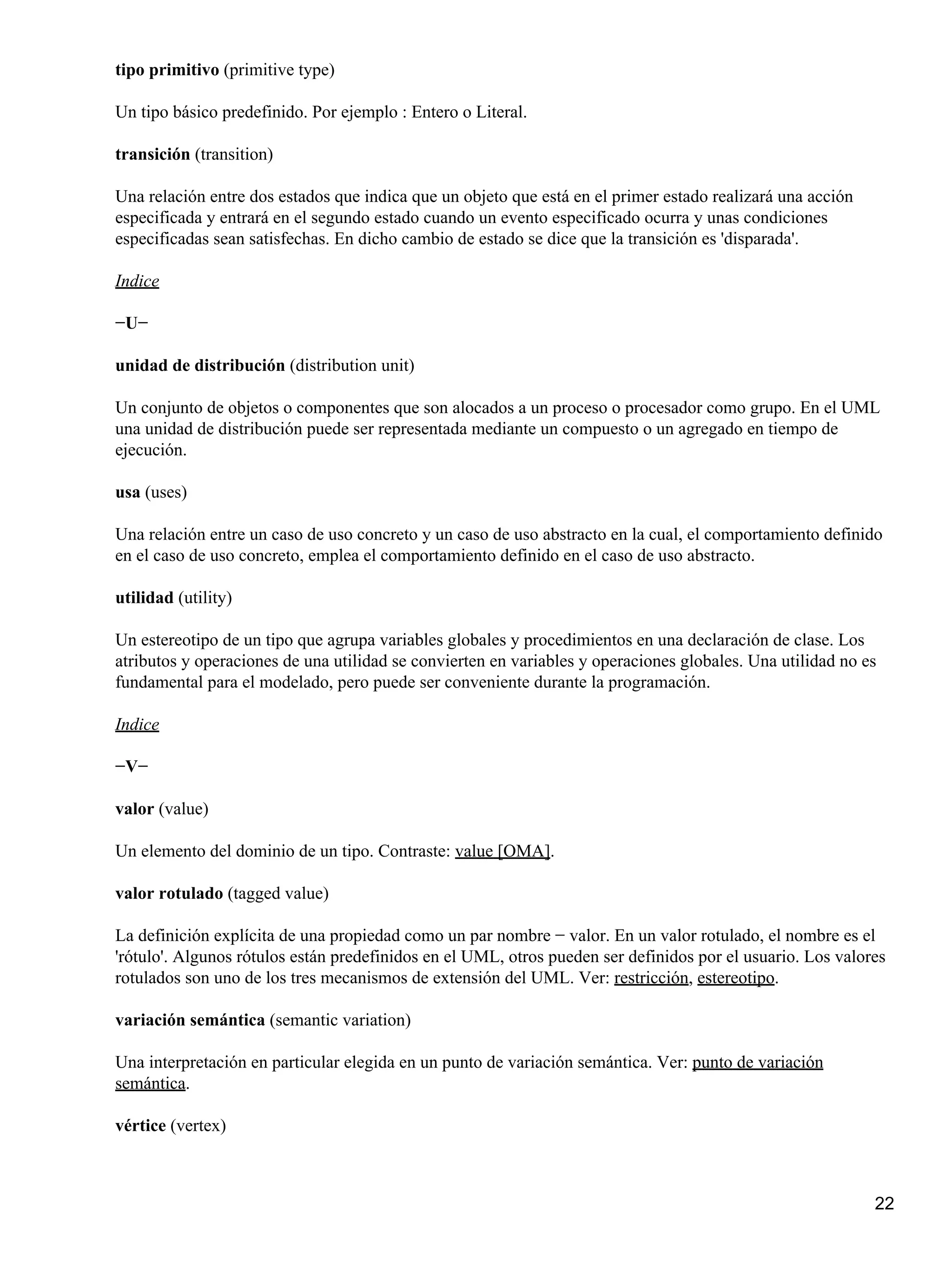 Glosario uml | PDF