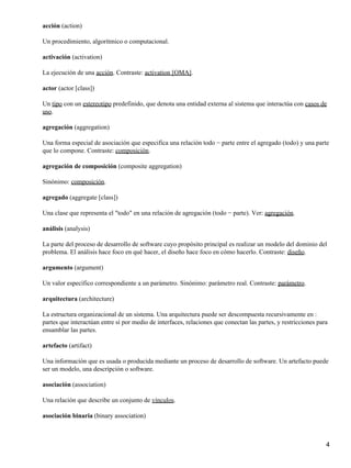 Glosario uml | PDF