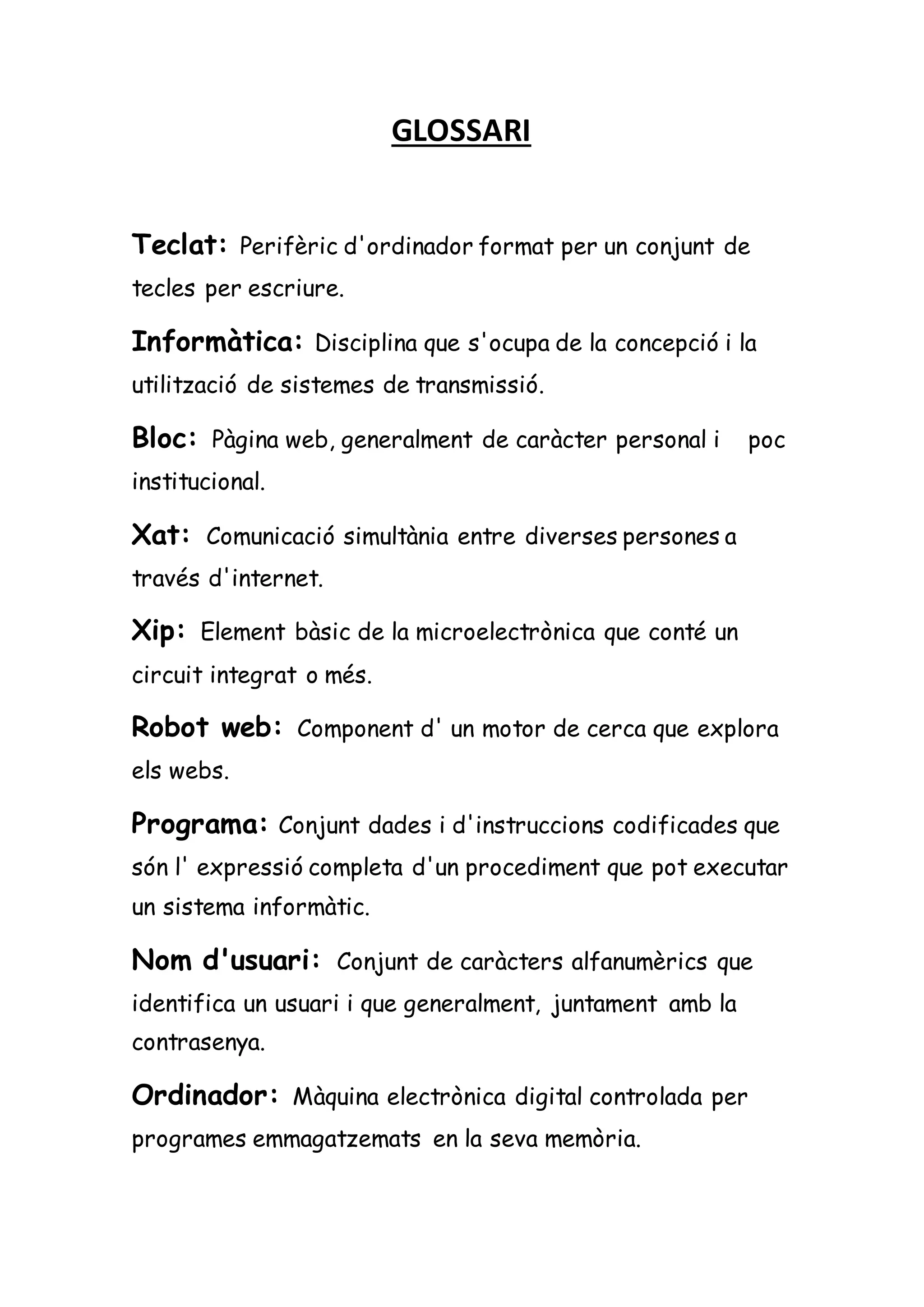 Glossari | DOCX