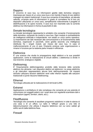Glossario Domotica Scuola 3.0 | PDF