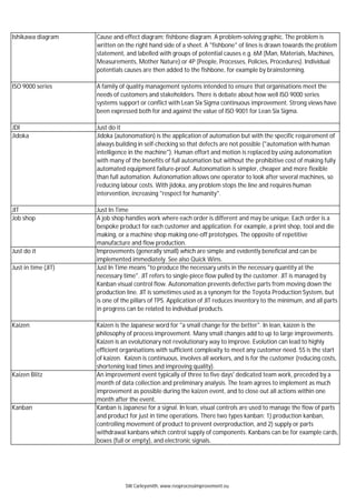 Lean Six Sigma ToC Glossary | PDF