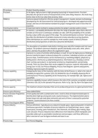 Lean Six Sigma ToC Glossary | PDF