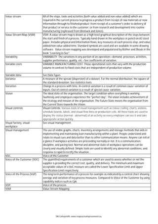 Lean Six Sigma ToC Glossary | PDF