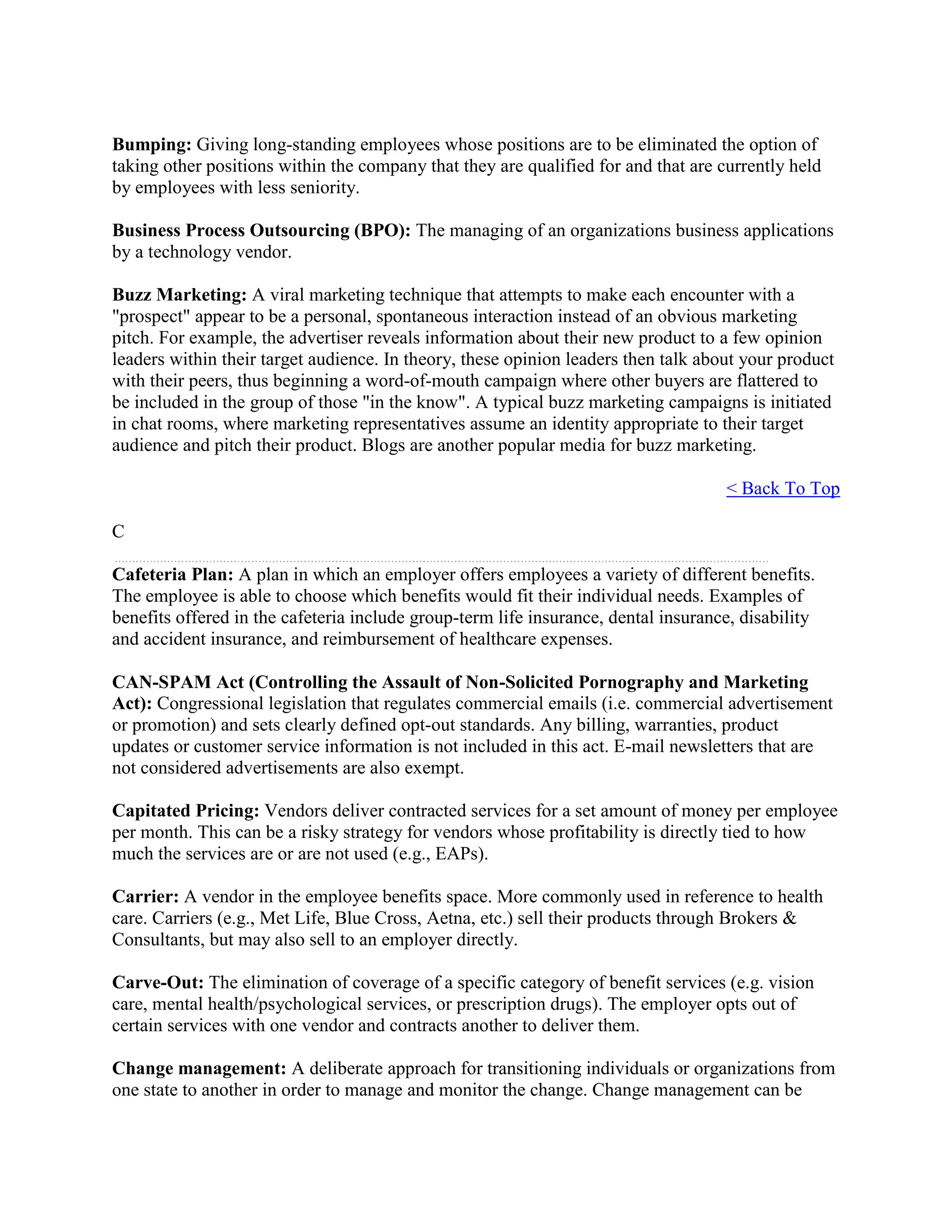 Glossary human resource management | DOCX | Human Resources | Business