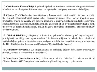 Clinical Trials Glossary | PPTX