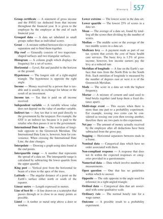 Maths A - Glossary | PDF