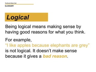 Burnet News Club - Glossary | PPTX