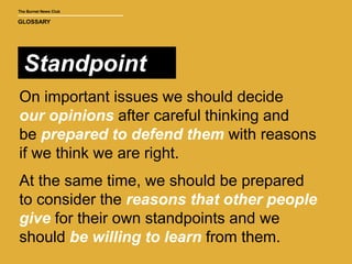 Burnet News Club - Glossary | PPTX