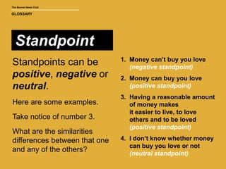 Burnet News Club - Glossary | PPTX