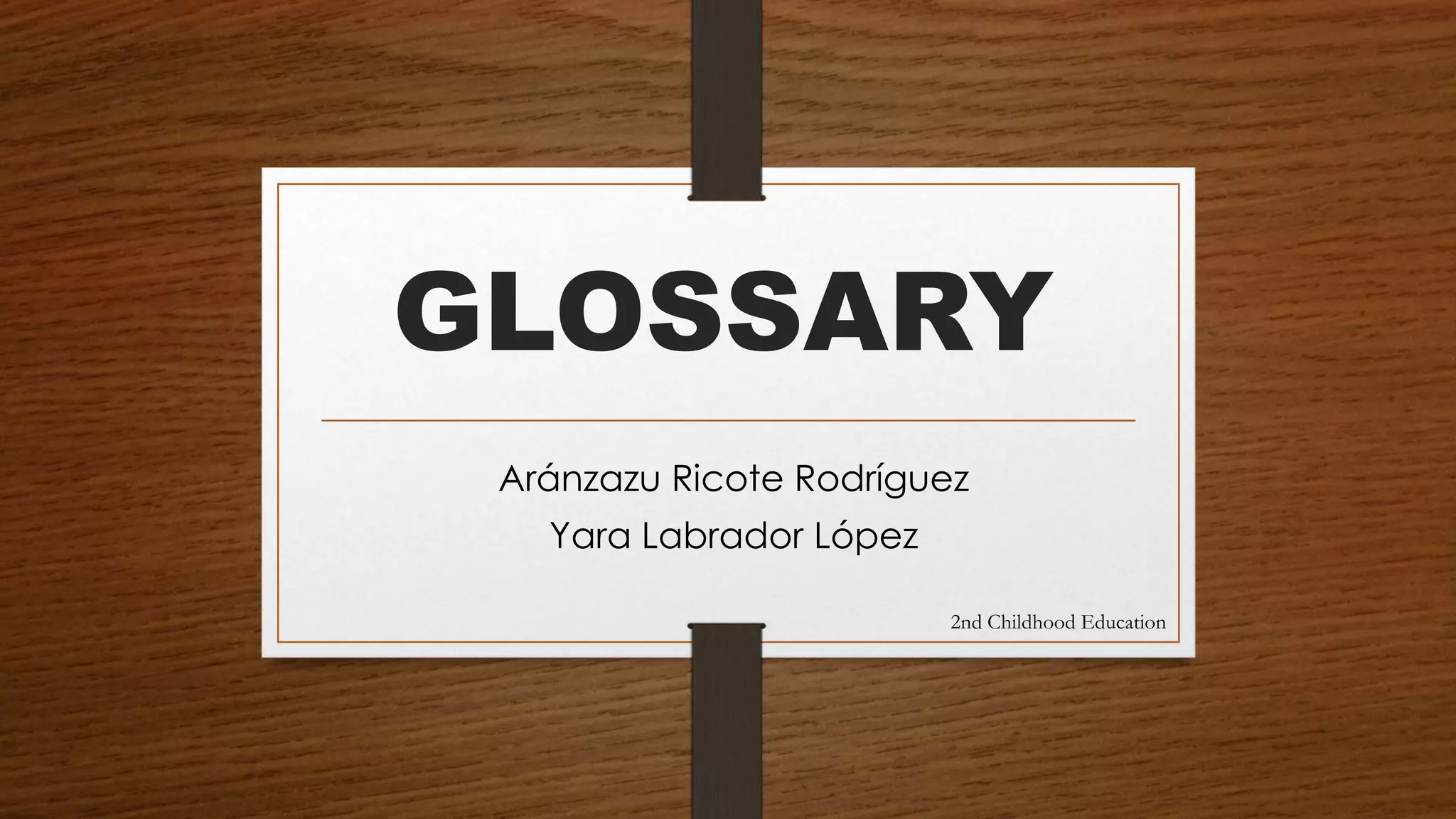 Glossary | PPT