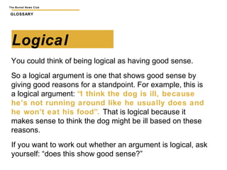 Burnet News Club resource - Glossary | PPT