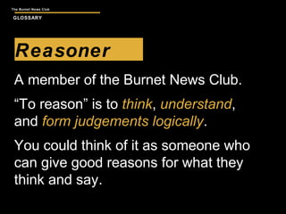 Burnet News Club resource - Glossary | PPT