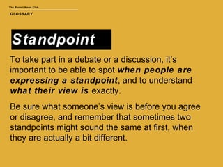 Burnet News Club resource - Glossary | PPT