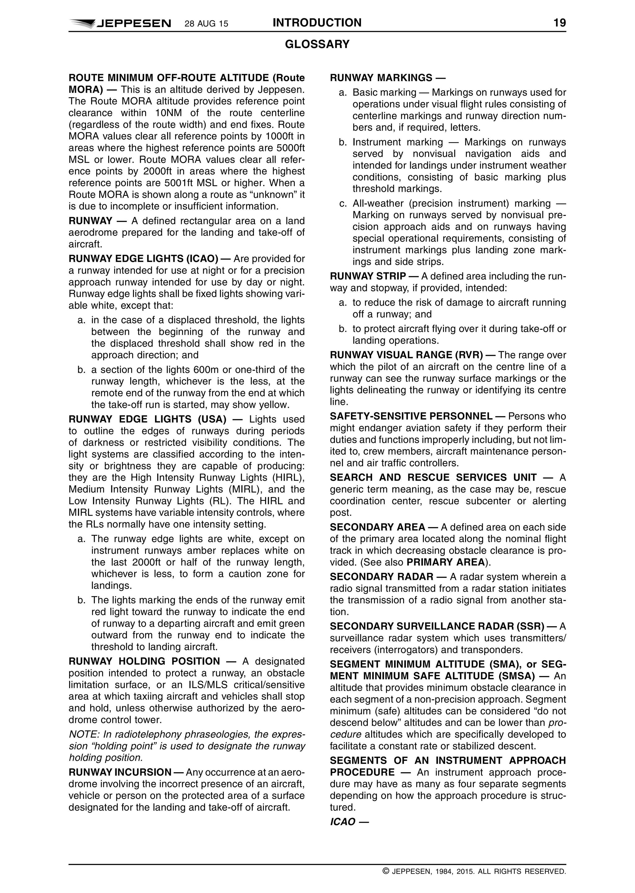 Jeppesen Glossary legends 2016 | PDF