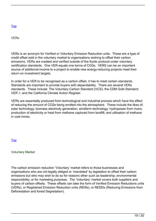 Glossary of Carbon Terms | PDF