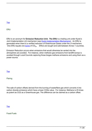Glossary of Carbon Terms | PDF