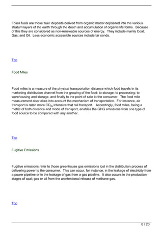 Glossary of Carbon Terms | PDF