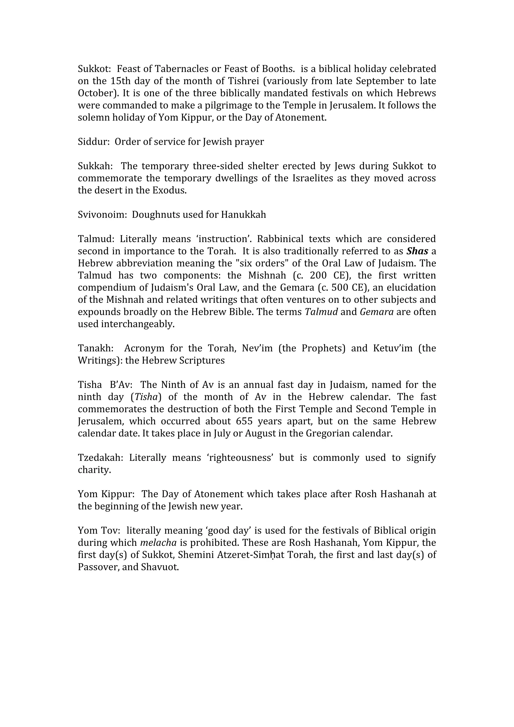 Glossary of-hebrew-and-yiddish-terms | PDF