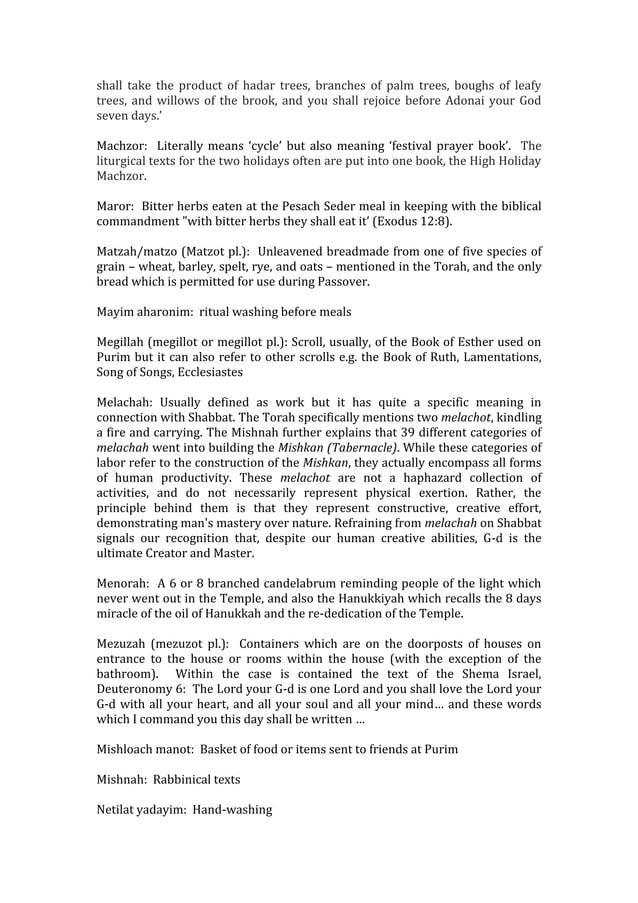 Glossary of-hebrew-and-yiddish-terms | PDF