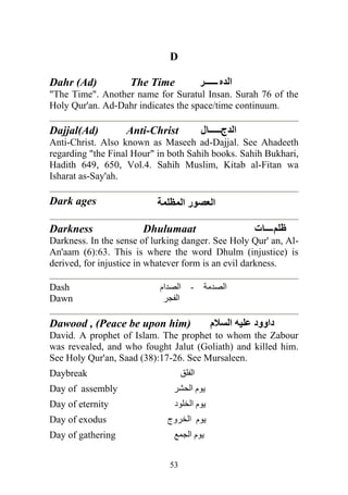 Glossary Of Islamic Terms | PDF