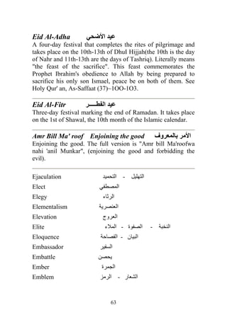 Glossary Of Islamic Terms | PDF