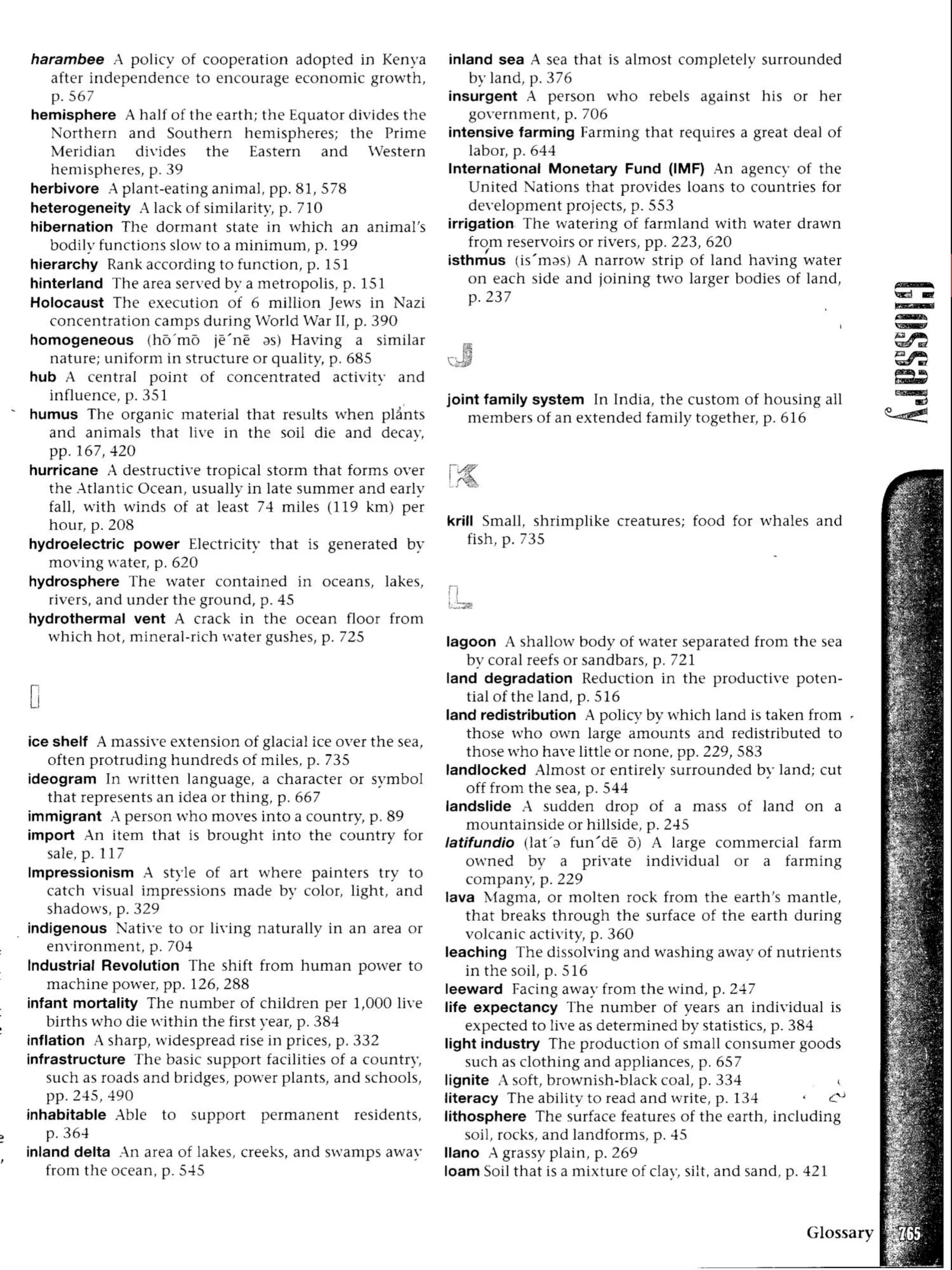 Glossary world geography | PDF
