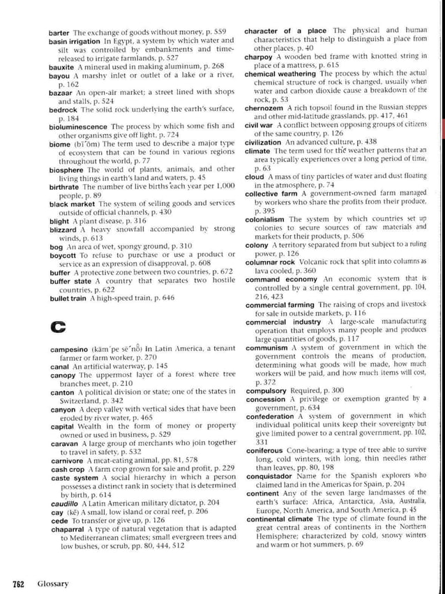 Glossary world geography | PDF