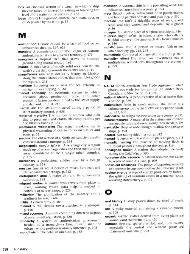 Glossary world geography | PDF