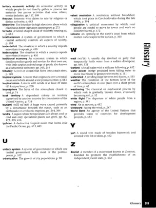 Glossary for World Geography | PDF