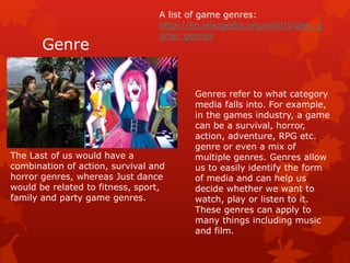 Glossary and analysis | PPTX | Genres