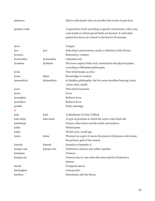 Glossary ayurveda | PDF