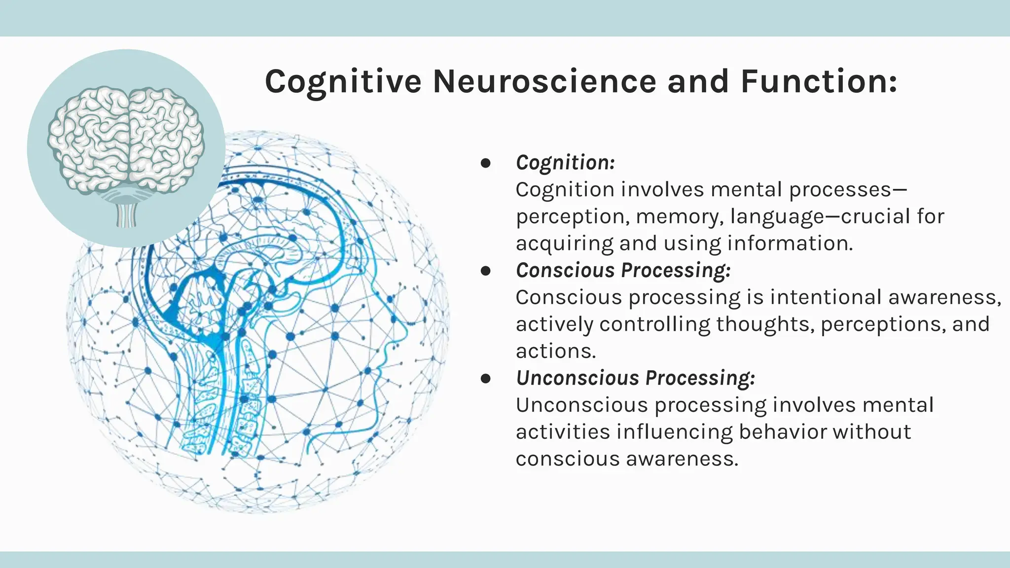Glossary Brain and its cognitive fucntions | PPTX