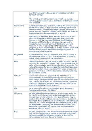 Glossary customs trade_terms for harmonized system oci 2 | PDF