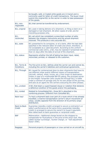 Glossary customs trade_terms for harmonized system oci 2 | PDF