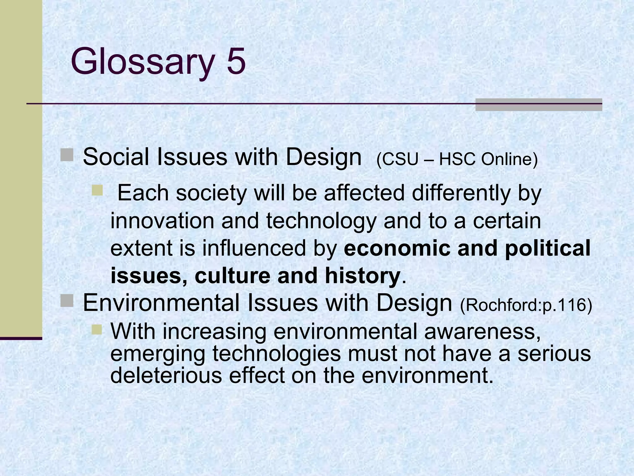 Glossary of Design terms | PPT
