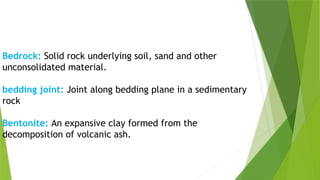 Glossary_Engineering Geology.and civil pptx | PPTX