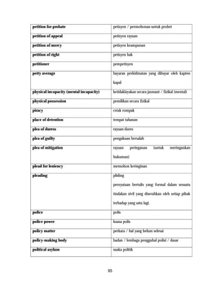 Topic: Glossary English Malay ( PERUNDANGAN ) | PDF