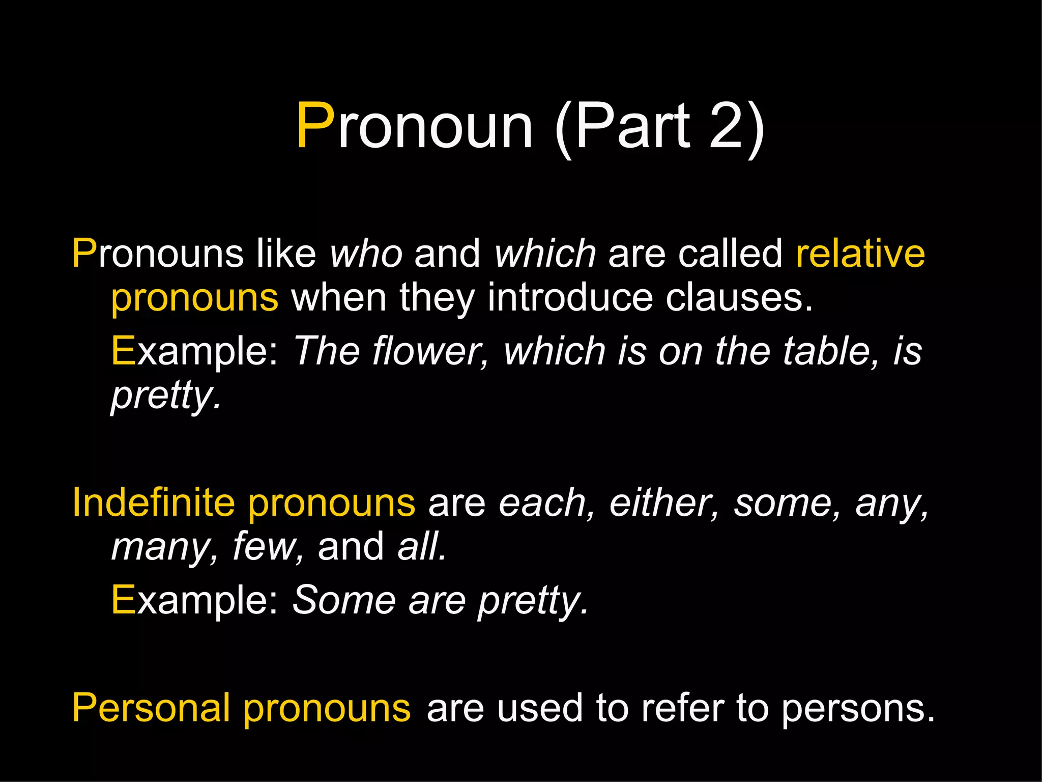 Glossary of Grammatical Terms | PPT