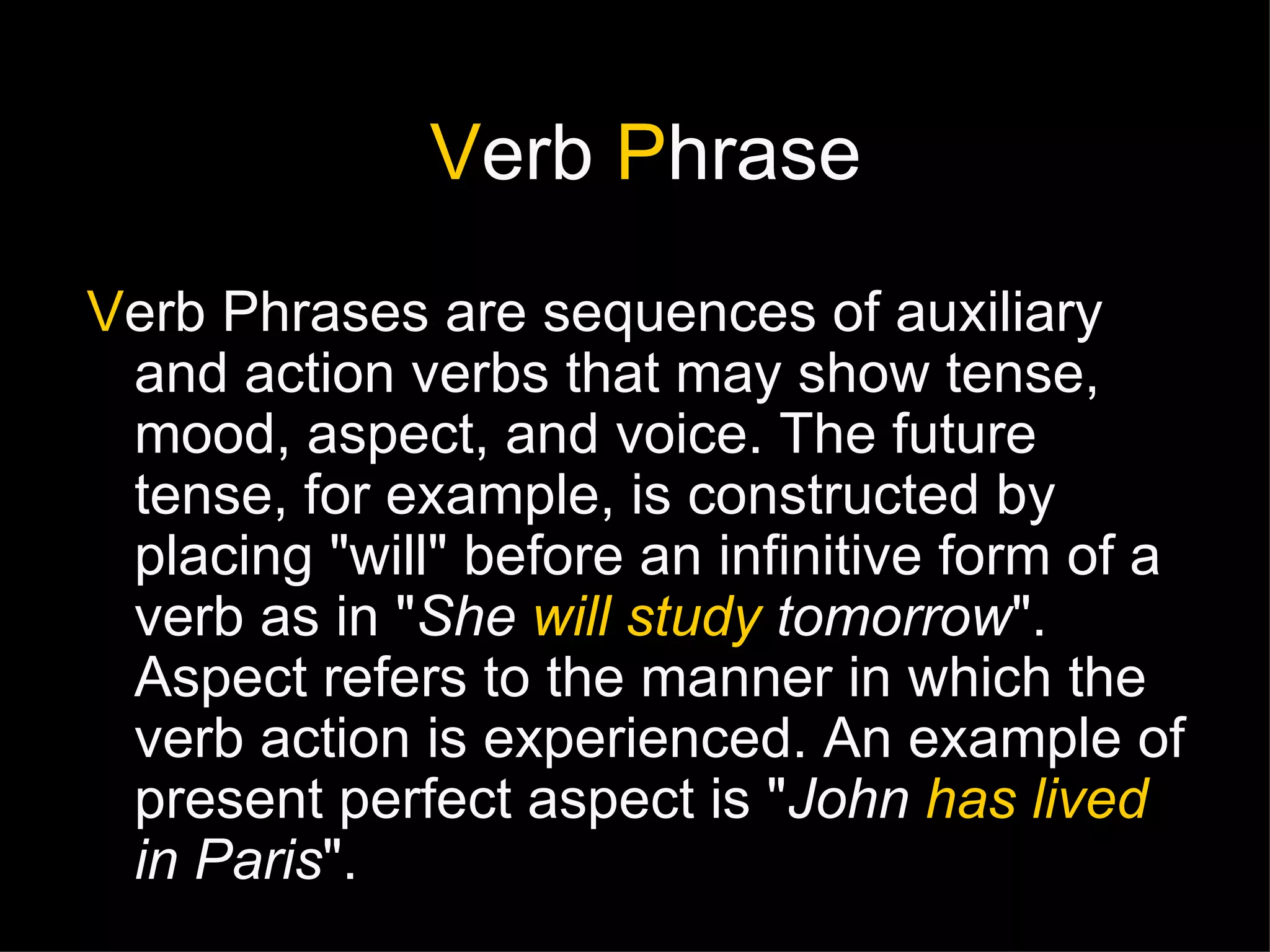 Glossary of Grammatical Terms | PPT