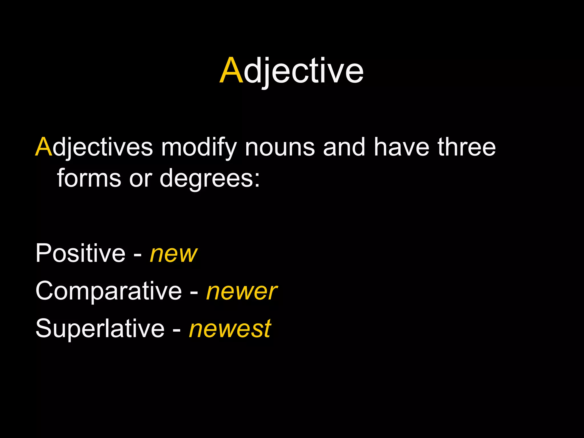 Glossary of Grammatical Terms | PPT