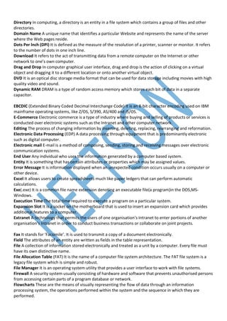 Computer Glossary A to Z Terminology, Vocabulary | PDF