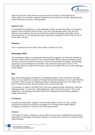 glossary linguistics.pdf for IBDP English A | PDF