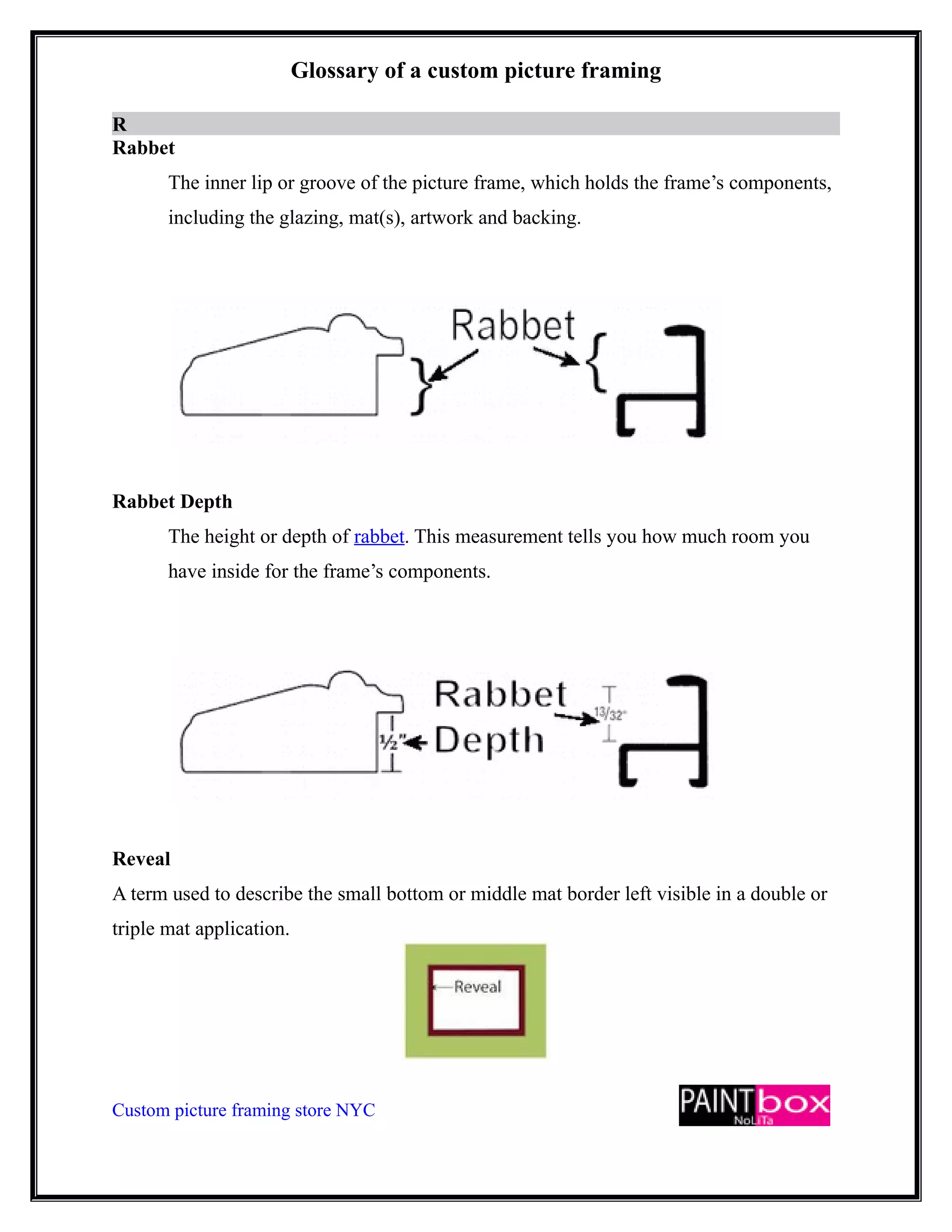 Elements of custom picture framing | PDF | Chemistry | Science
