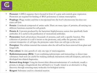 Glossary of biotechnology | PPTX