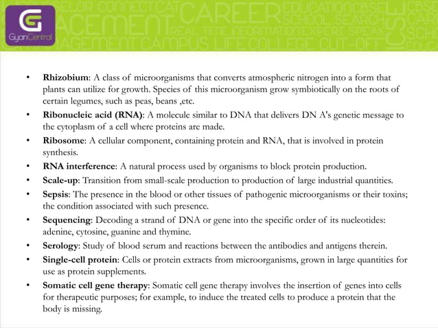 Glossary of biotechnology | PPT