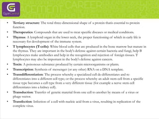 Glossary of biotechnology | PPTX