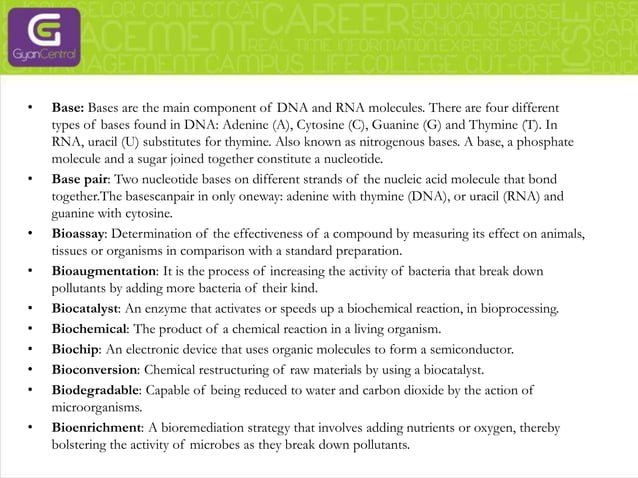 Glossary of biotechnology | PPTX